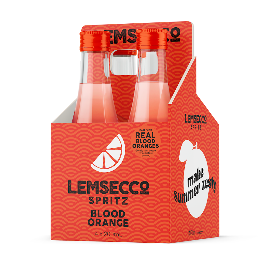 NV Lemsecco Blood Orange - 24x200mL (Mini) – Staff Allocation